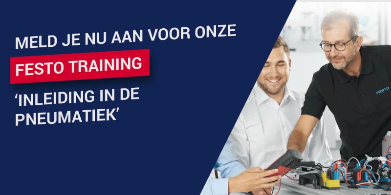Meld je nu aan voor onze Festo training 'Inleiding in de pneumatiek'!